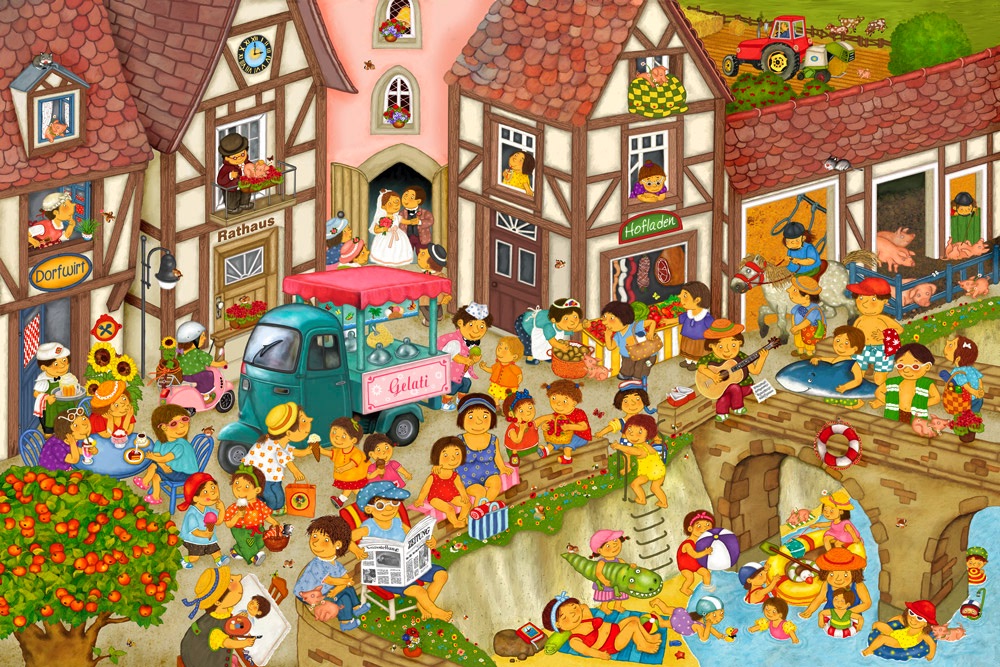 Illustration Kinderbuch Wimmelbilder | Marion Krätschmer